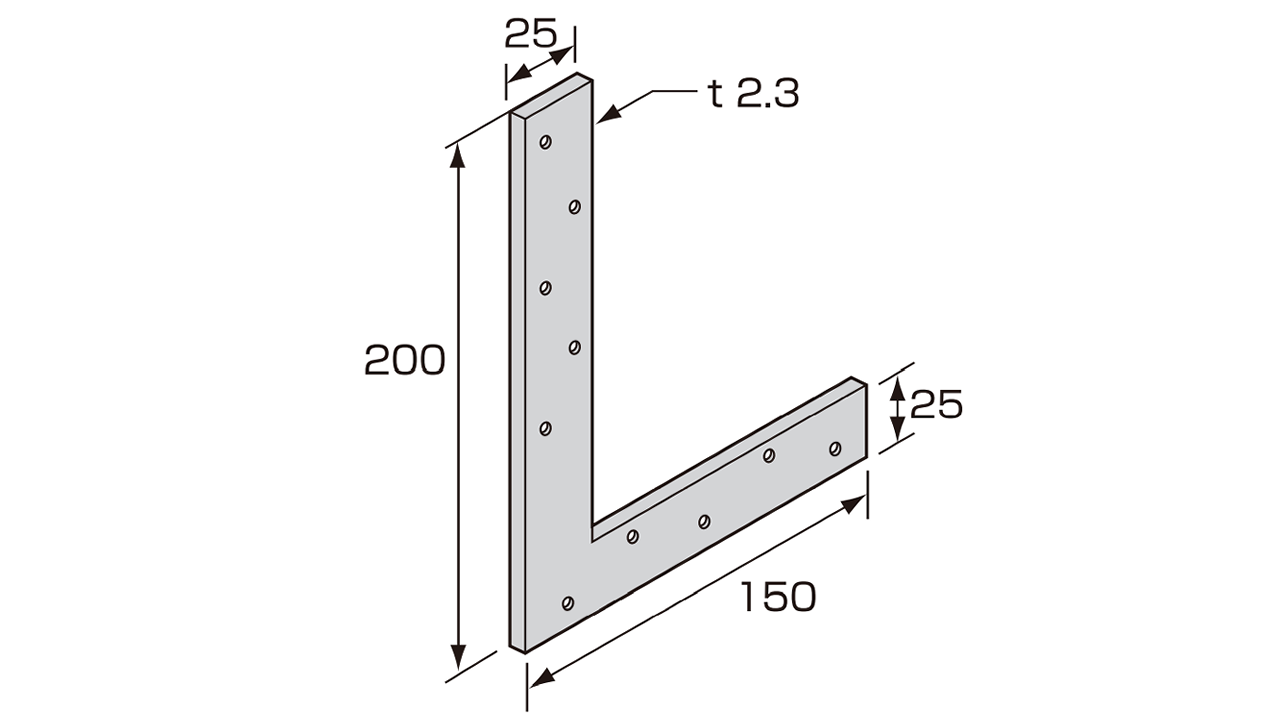 かど金物 CP・L | Cマーク表示金物 | 製品情報 | 山菱工業株式会社