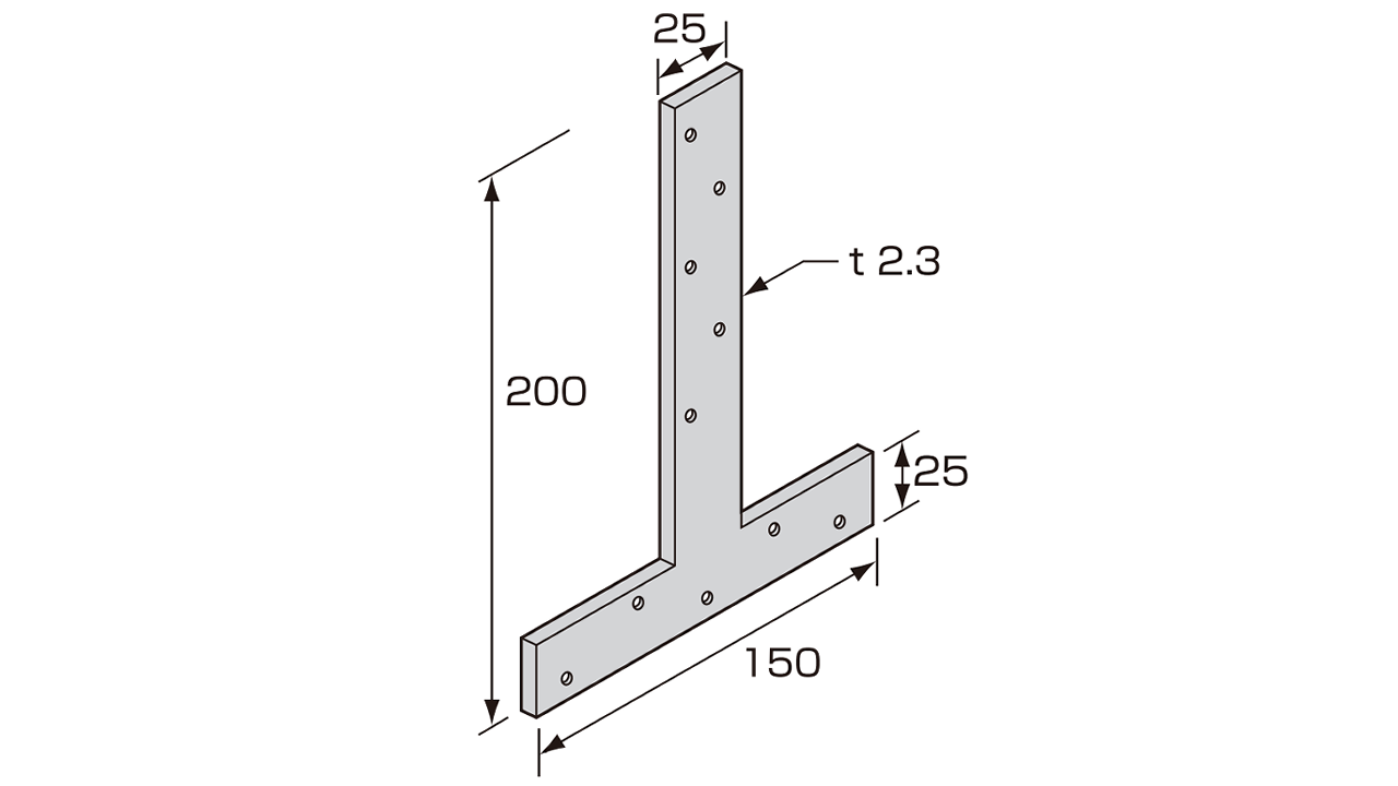かど金物 CP・T | Cマーク表示金物 | 製品情報 | 山菱工業株式会社