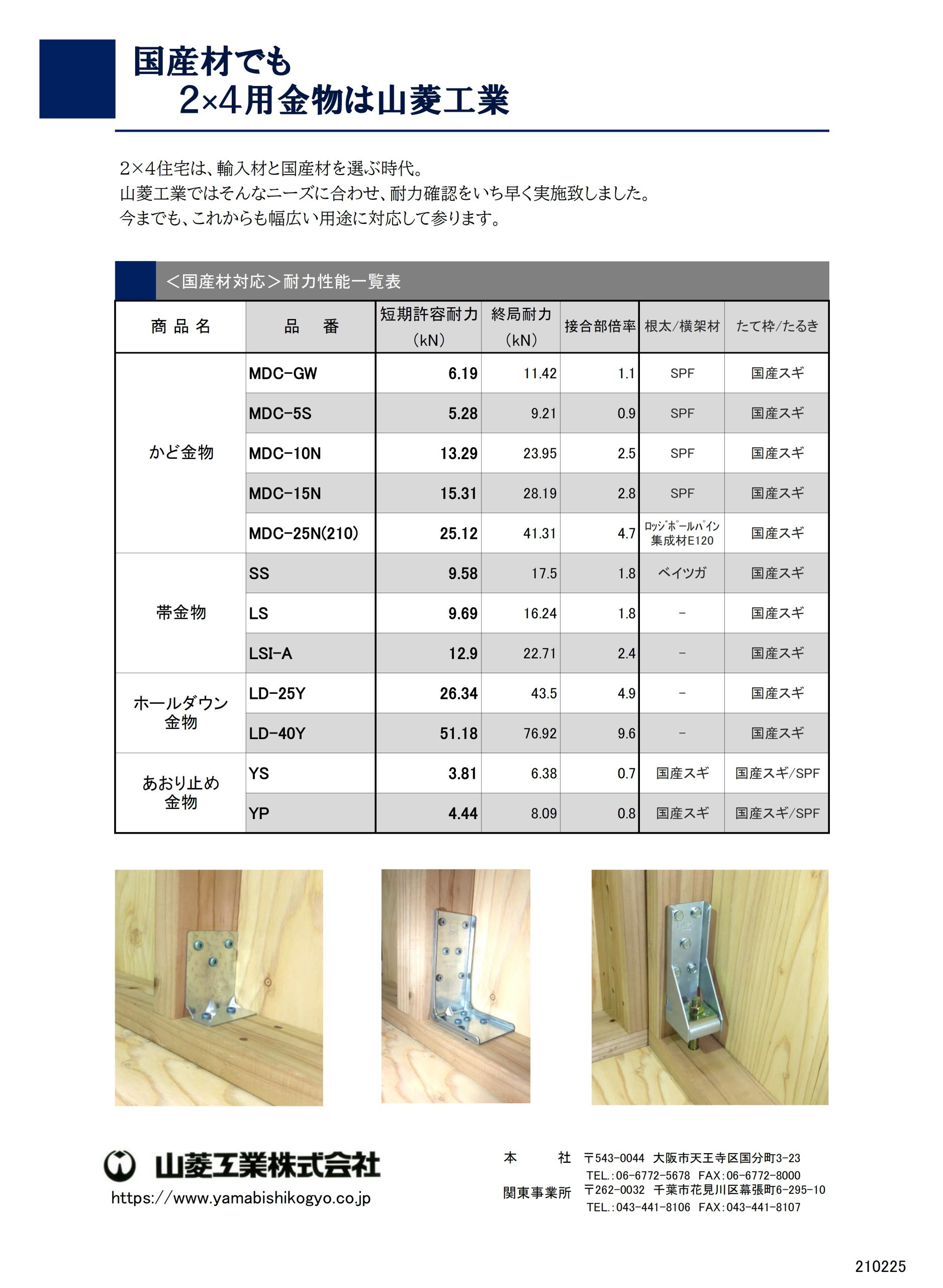 かど金物 MDC-5S | オリジナル金物 | 製品情報 | 山菱工業株式会社